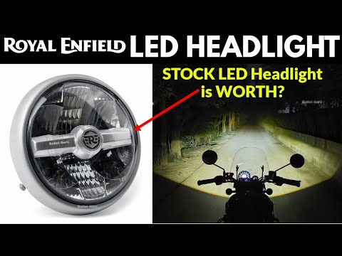 Royal Enfield Stock LED HEADLIGHT is Worth or Not? - YouTube