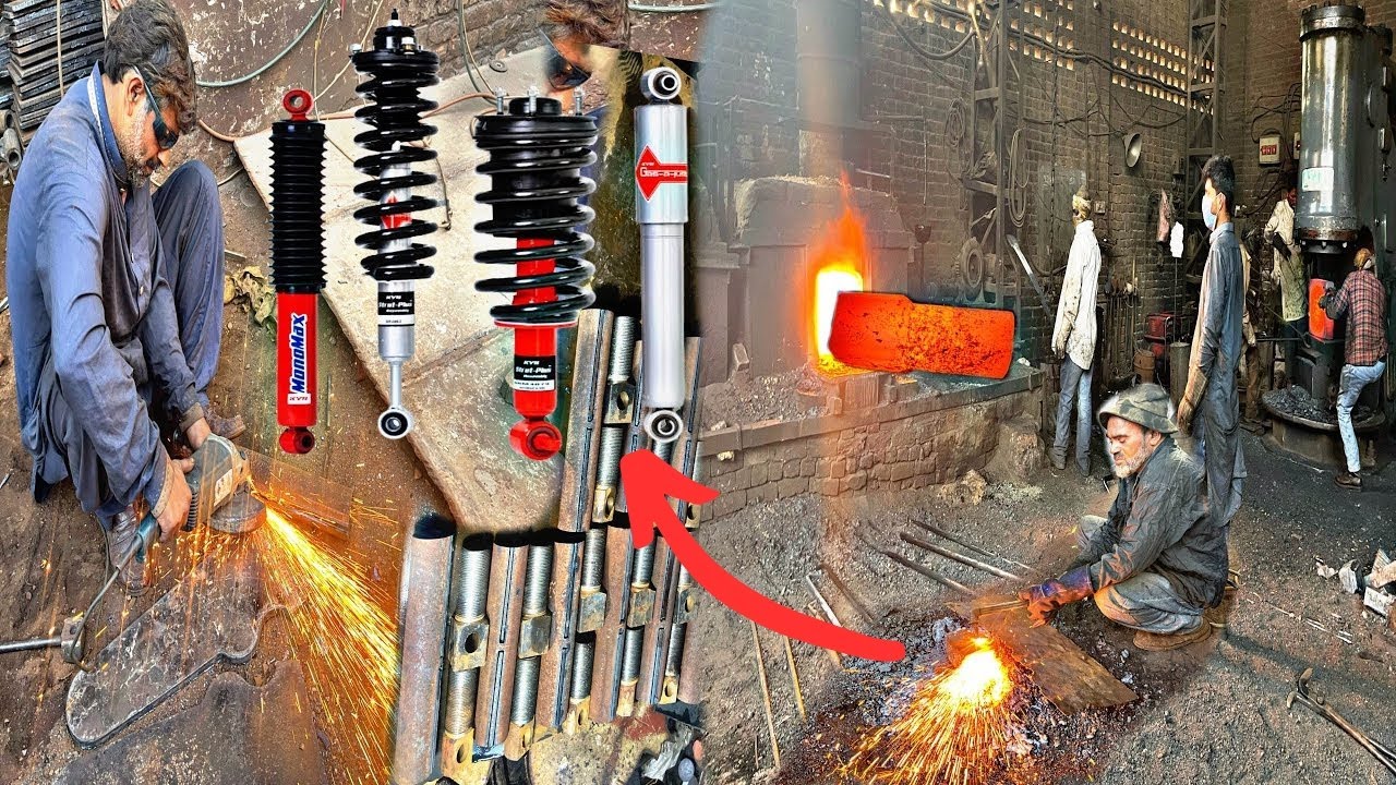 How Motorcycle Shock Absorbers are Made || How Motorbike shock Absorber ...