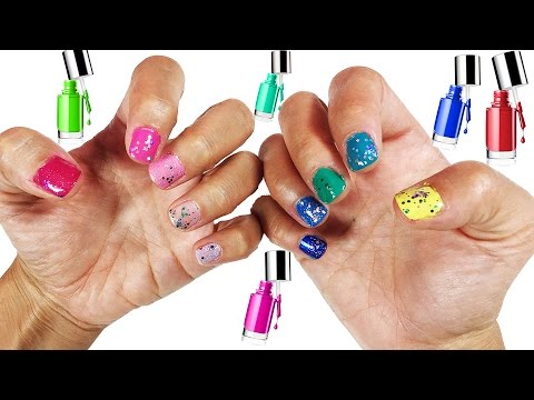 Rainbow Gökkuşağı Oje Desenleri | Oje Nasıl Sürülür | Evcilik TV Kendin Yap