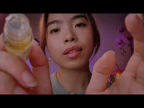 ASMR stress melting face massage 🪻 (whispered)
