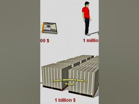 The difference between 1 million and 1 billion second #youtubeshorts # ...