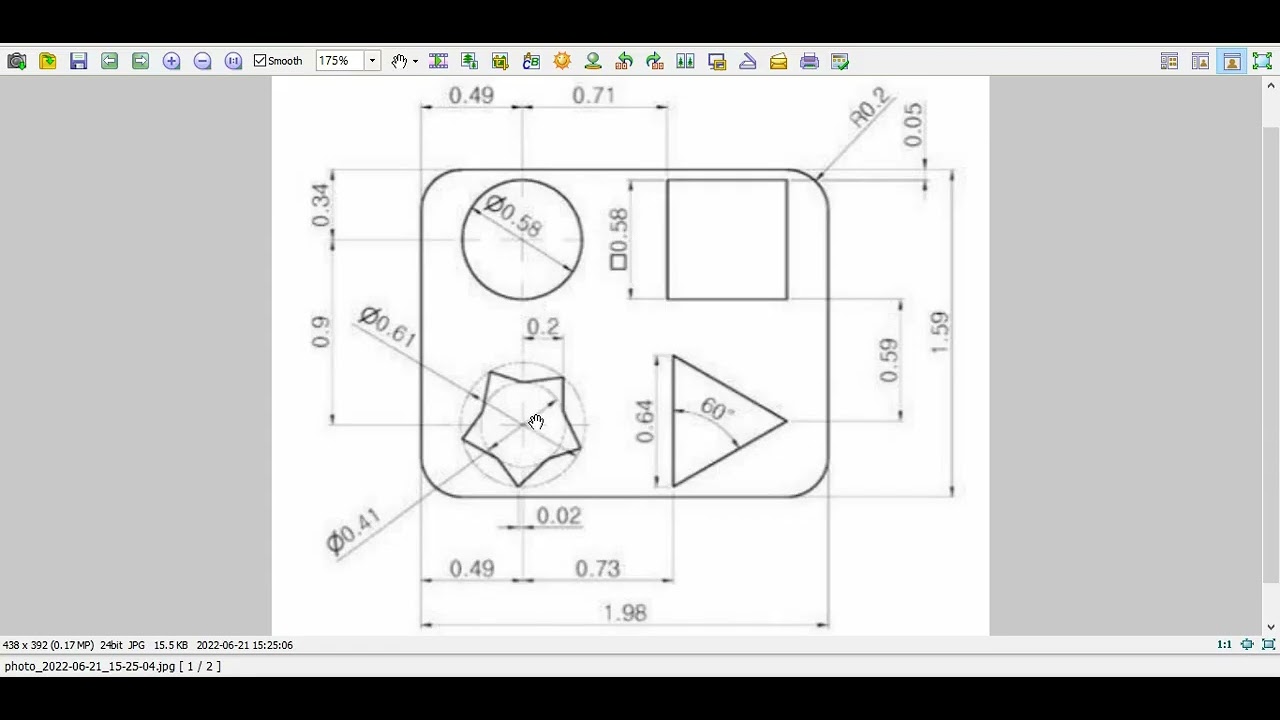 draw a star in autocad tutorial - YouTube