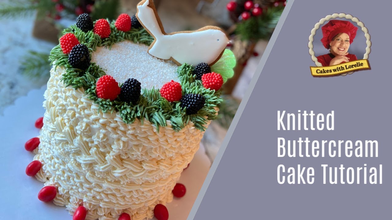 Knitted Cake Patterns / Sweater Cake Tutorial - YouTube