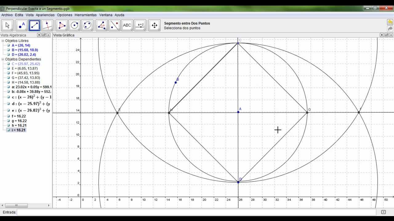 Cuadrado Inscrito en una Circunferencia (Software GeoGebra) - YouTube
