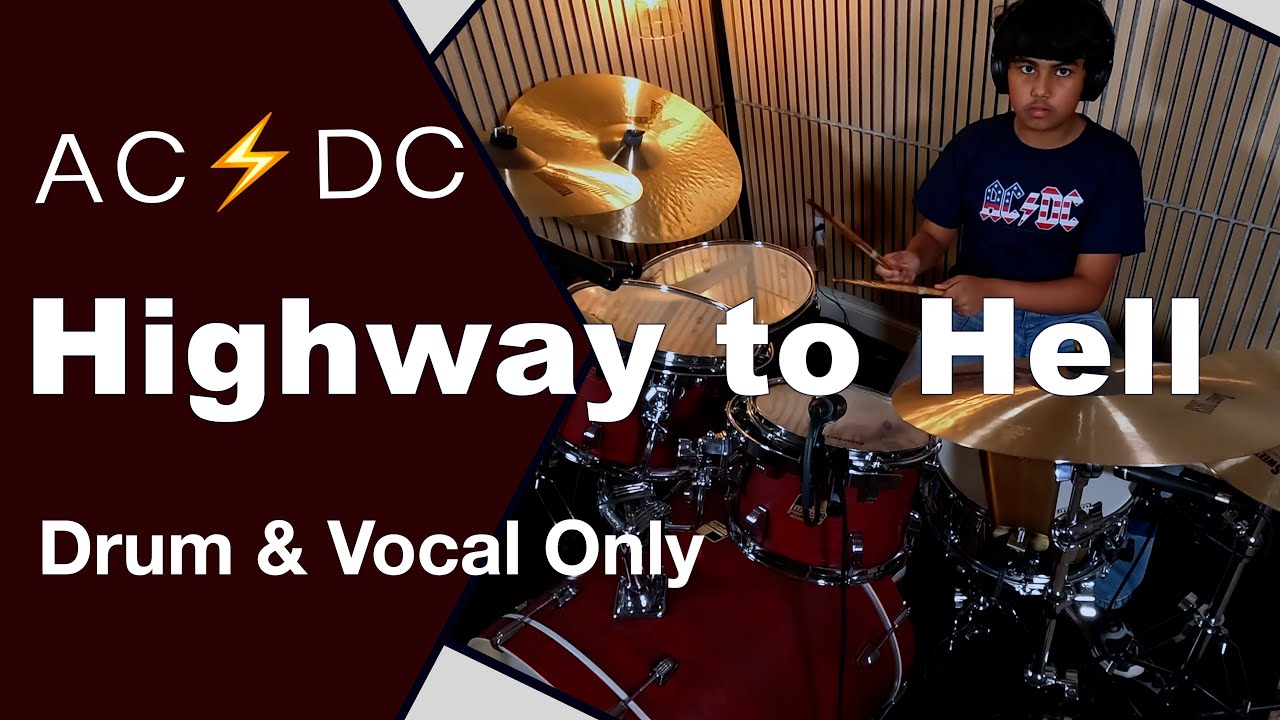 AC/DC - Highway to Hell (Drums & Vocals Only) - YouTube