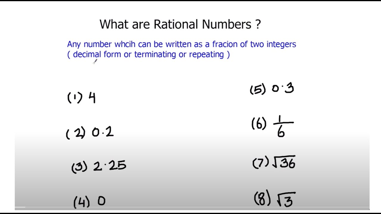 What Are Rational Numbers Rational Numbers Examples Of Rational