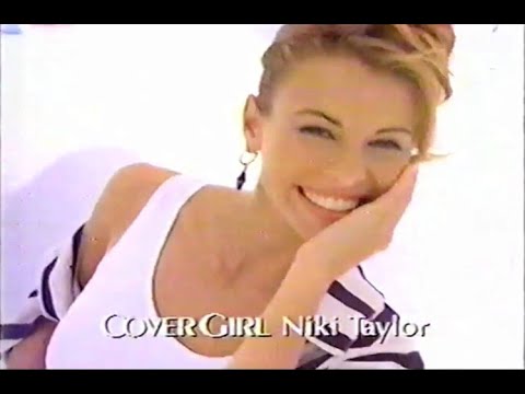 Cover Girl - Nikki Taylor | Clean Makeup | #retrocommercials 1990s ...