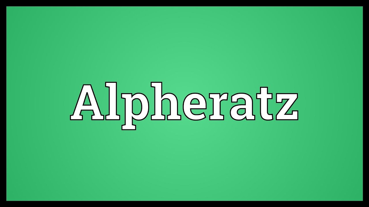 Alpheratz Meaning - YouTube