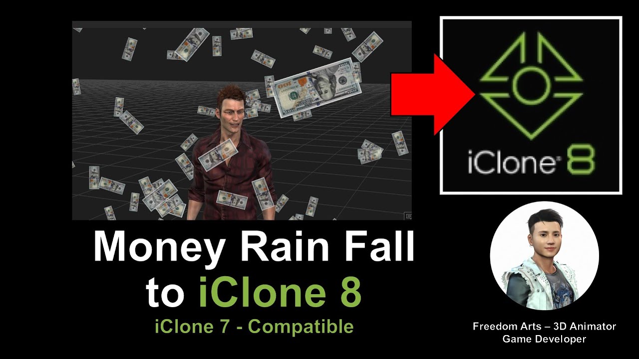 Money Rain Fall to iClone 8 - Full Tutorial - YouTube