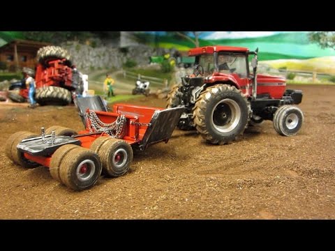 Tractors and Rc Model Farm Machines in Action - YouTube