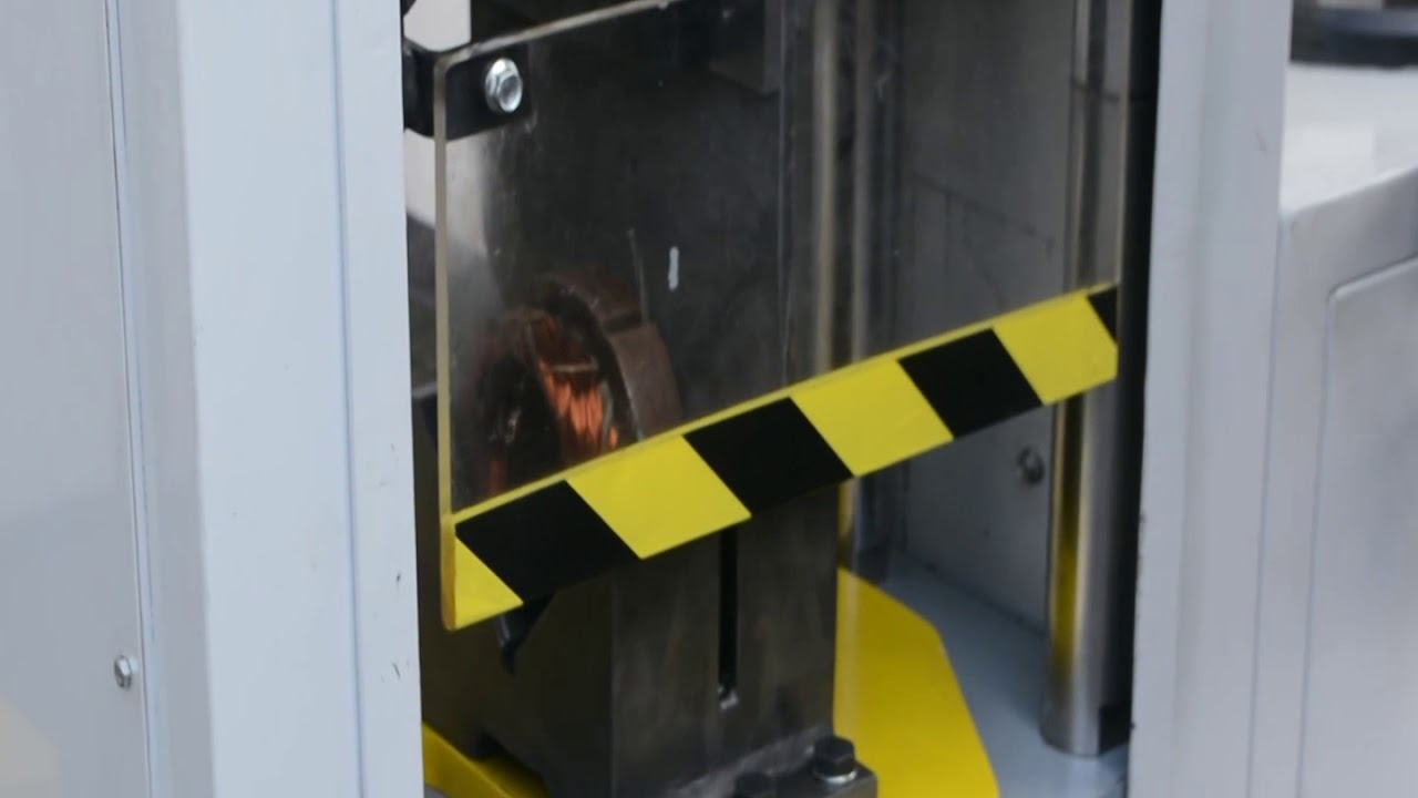 Electric Motor Tiger 300 recycling machine - YouTube