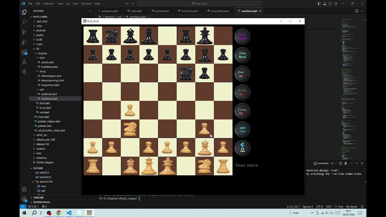 Flutter chess project - YouTube