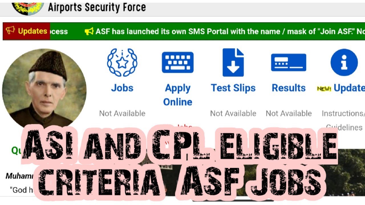 ASF CPL ASI and other jobs eligibility criteria for new jobs 2021/2022 ...