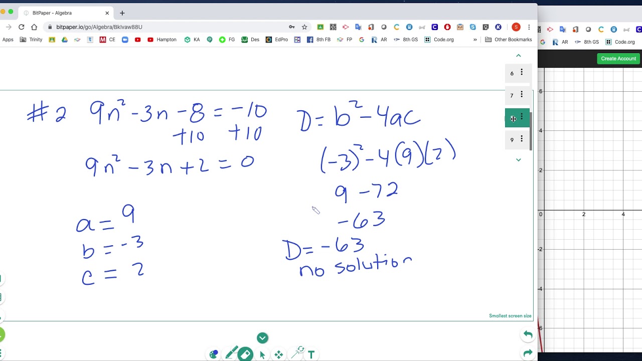 Alg. Discriminant - YouTube
