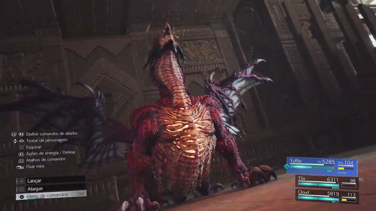 Final Fantasy 7 Rebirth Red Dragon Hard Mode - YouTube