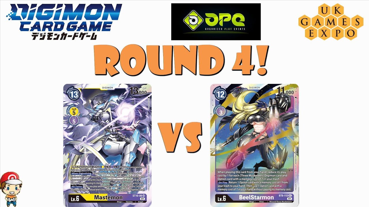 Digimon TCG Regional Round 4 (UK Games EXPO): Beelstarmon vs Mastemon ...