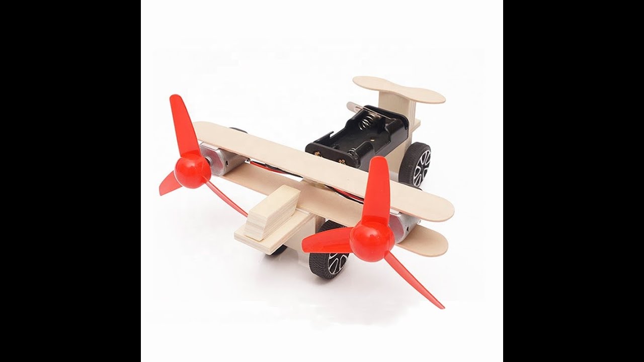 how to make biplane twin-engine glide aircraft toy | DIY Model Airplane ...