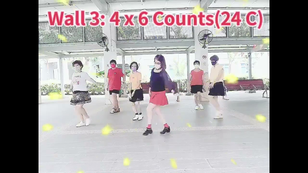 Three Quarter Time Line Dance; Demo by Happy Madeline Dance Group-28/8 ...