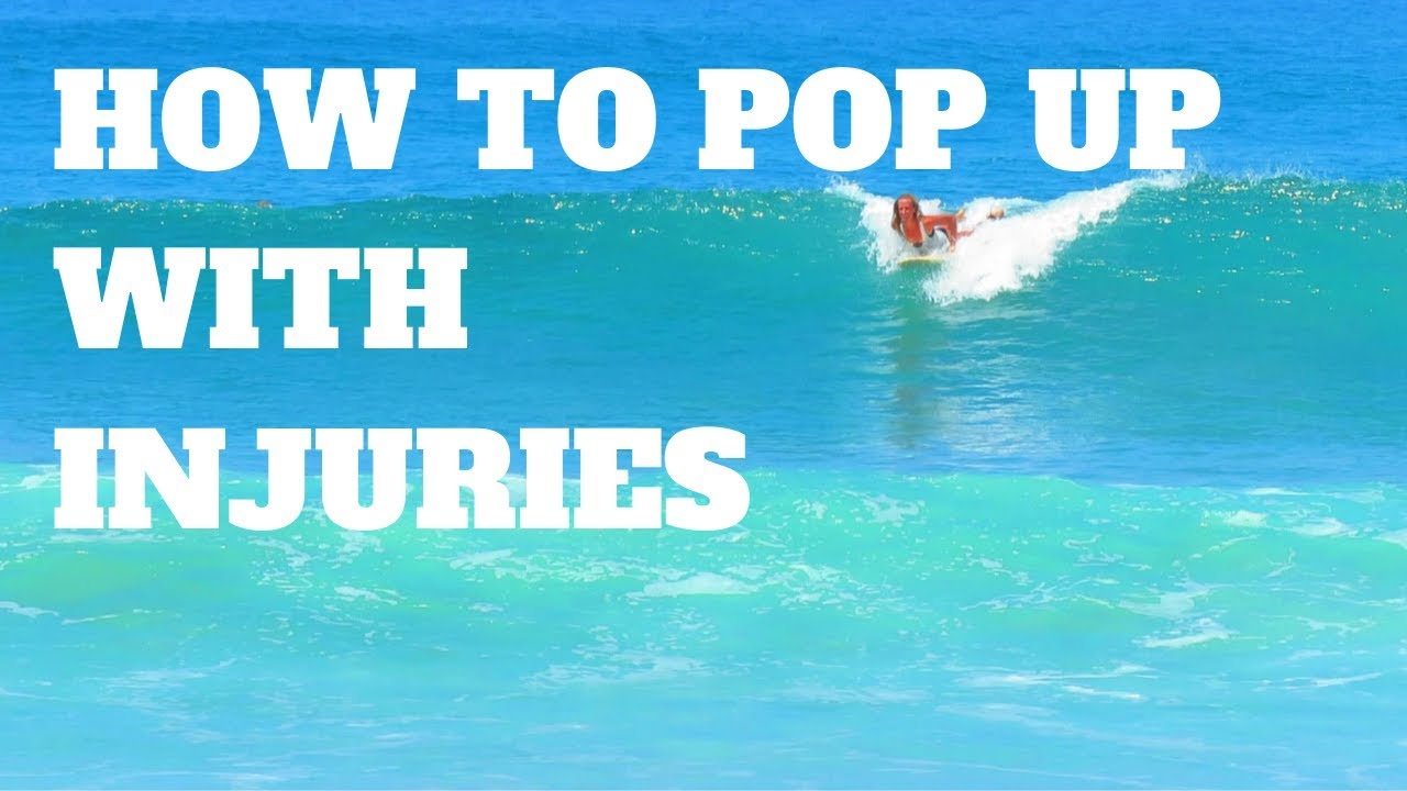 How To Pop Up on a Surfboard with Injuries - YouTube