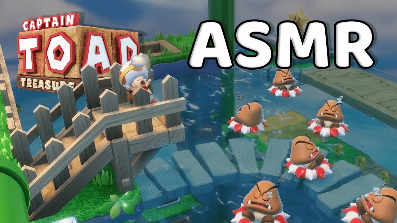 ASMR - Ces niveaux de Captain Toad vont t'endormir (Chuchotements, Bruits de Bouche) #9 - YouTube