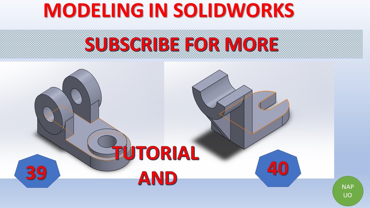 SolidWorks Exercise 39 and 40: Modeling Intricate Parts with DEV - YouTube