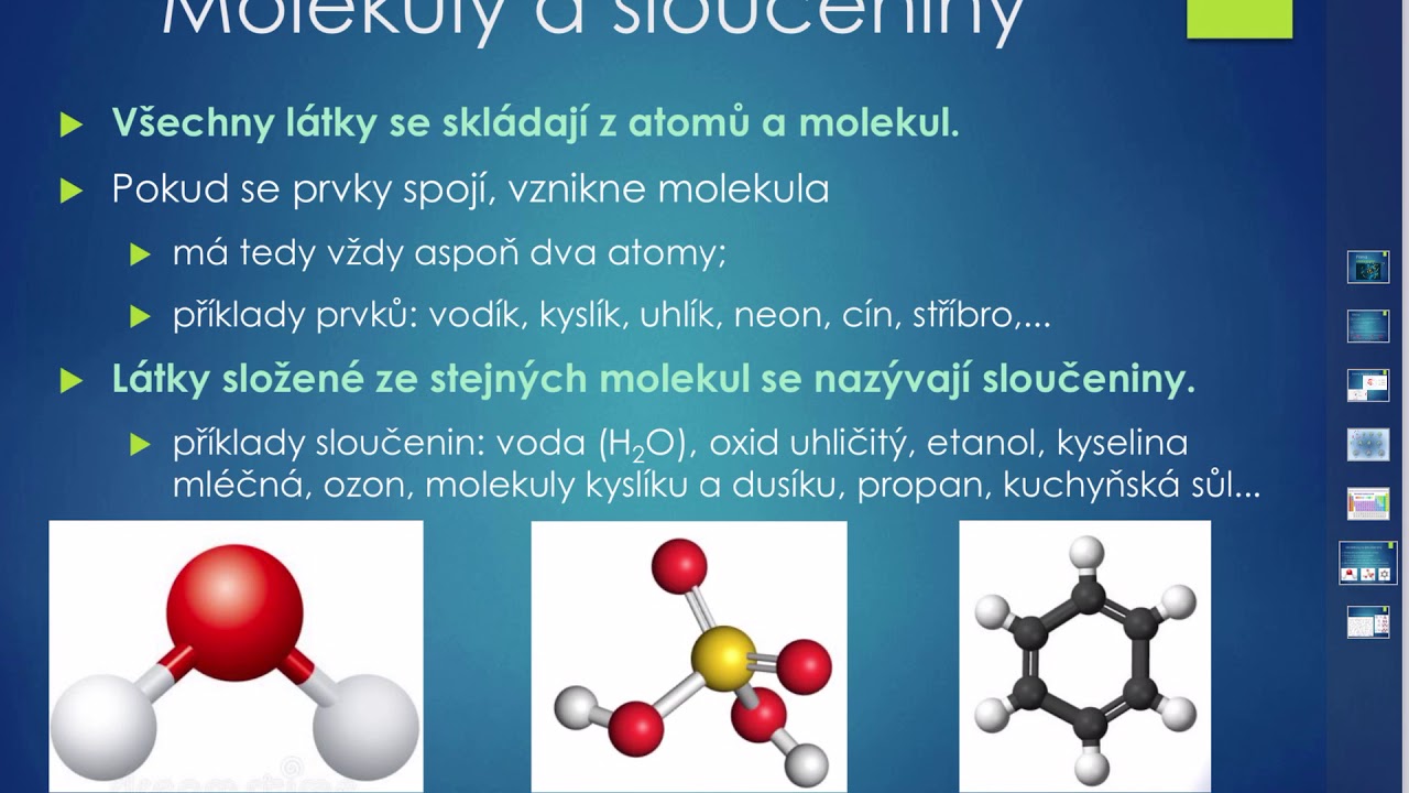 3 Atomy a molekuly - YouTube