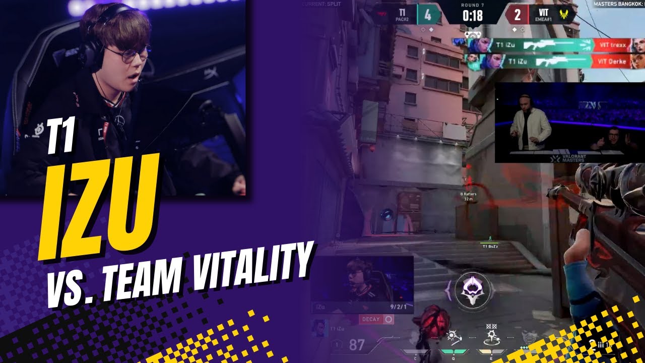 Casters React To T1 iZu 3k with Operator vs Team Vitality | VCT Masters ...