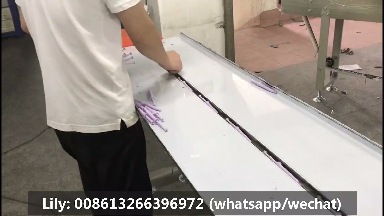 Gel tube packing machine with manual feeding | semi automatic packing ...