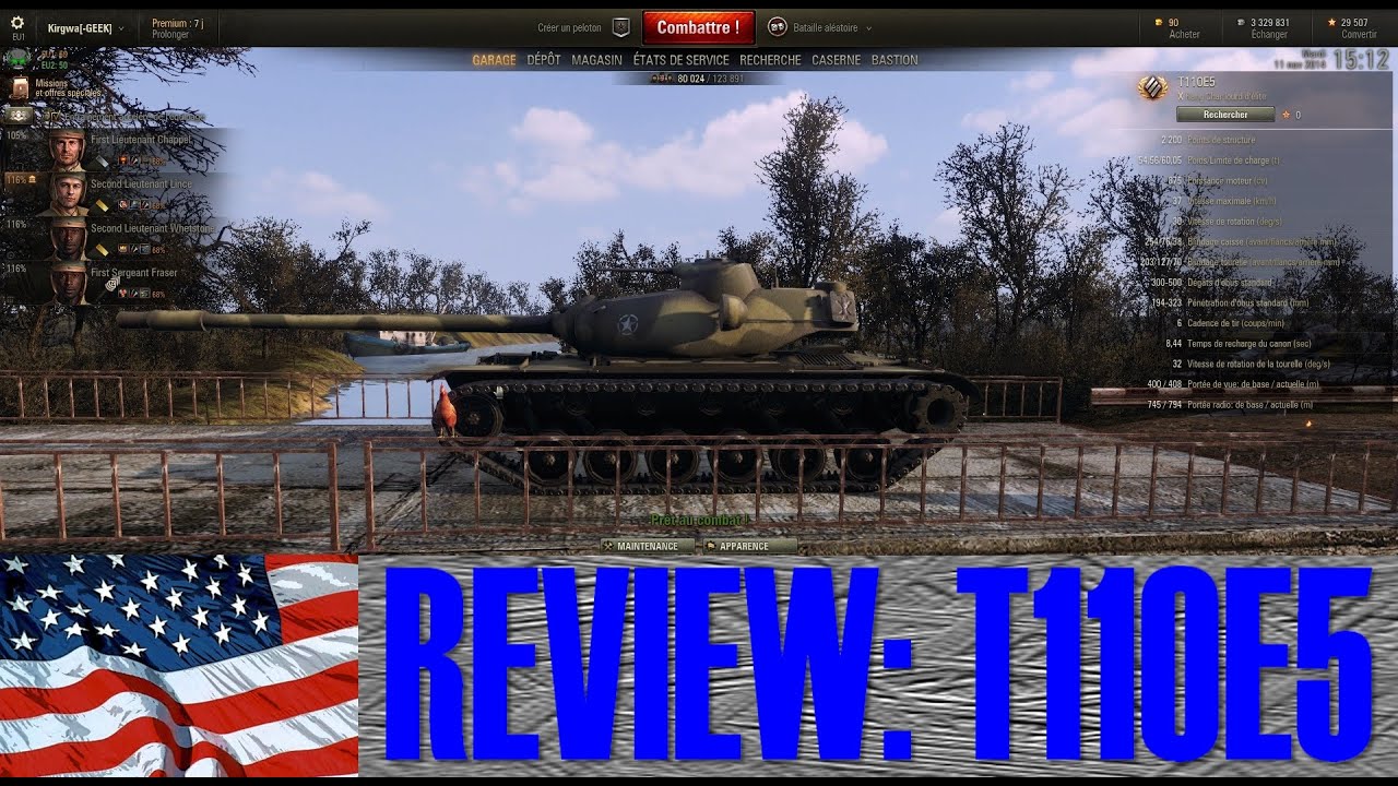 Review: T110E5 | World of Tanks FR - YouTube