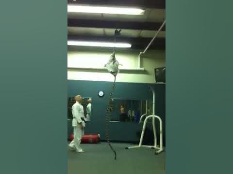 Sophie climbs the rope - YouTube
