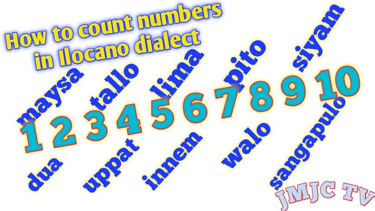 #Tagalog#English#Ilocano Learn to count number 1-10 in Ilocano dialect ...