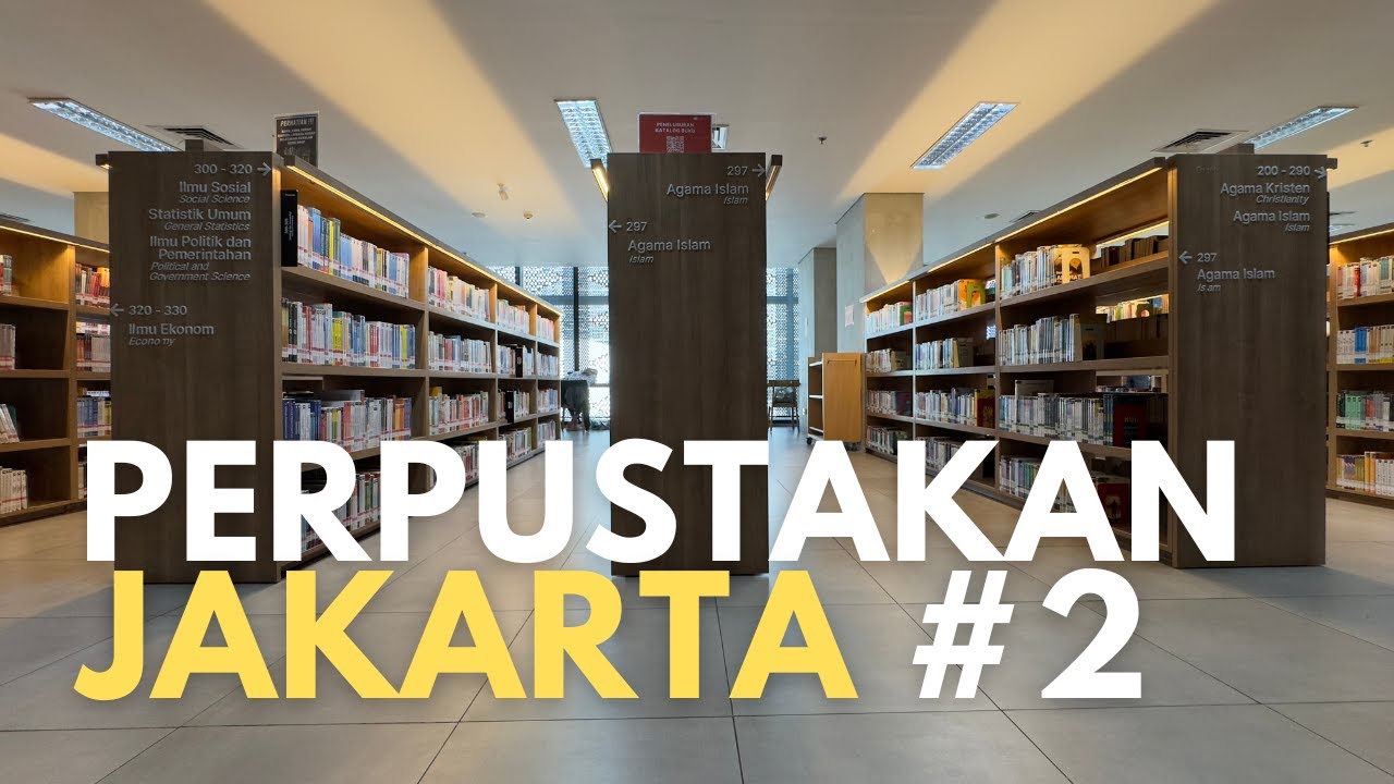 TOUR PERPUSTAKAAN JAKARTA CIKINI | WORK FROM LIBRARY - YouTube