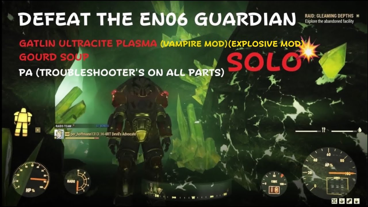 DEFEAT EN06 (UPDATED) - Fallout 76 - YouTube