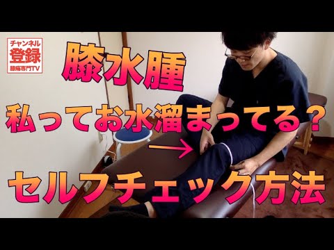 【膝水腫】私って膝にお水溜まってる？！《→セルフチェック方法》Knee hydrarthrosis - YouTube