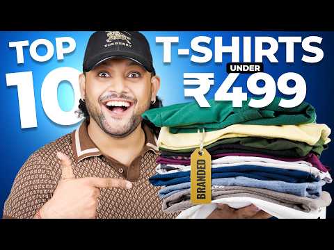 10 Best T-Shirts For Men Under ₹500 🔥 Trendy Flipkart Picks From ₹179 | ONE CHANCE