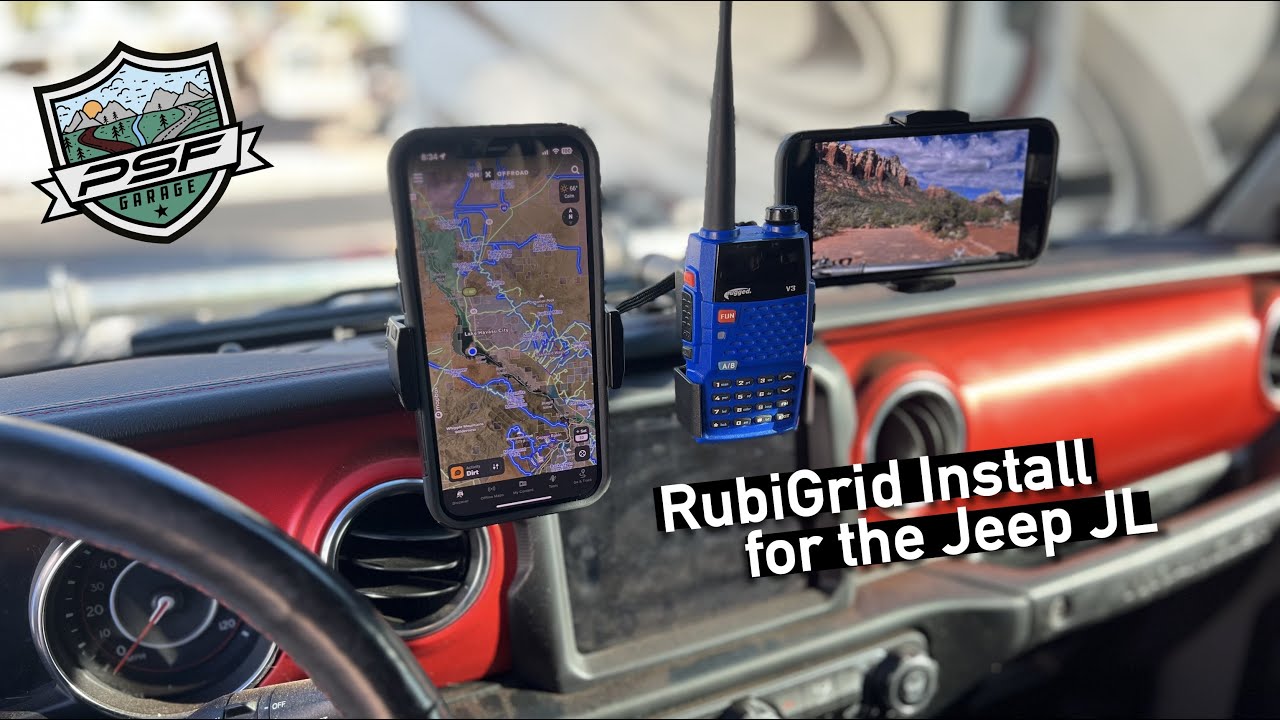 Jeep JL Bulletpoint Mounting Solutions RubiGrid Install for your Phone ...
