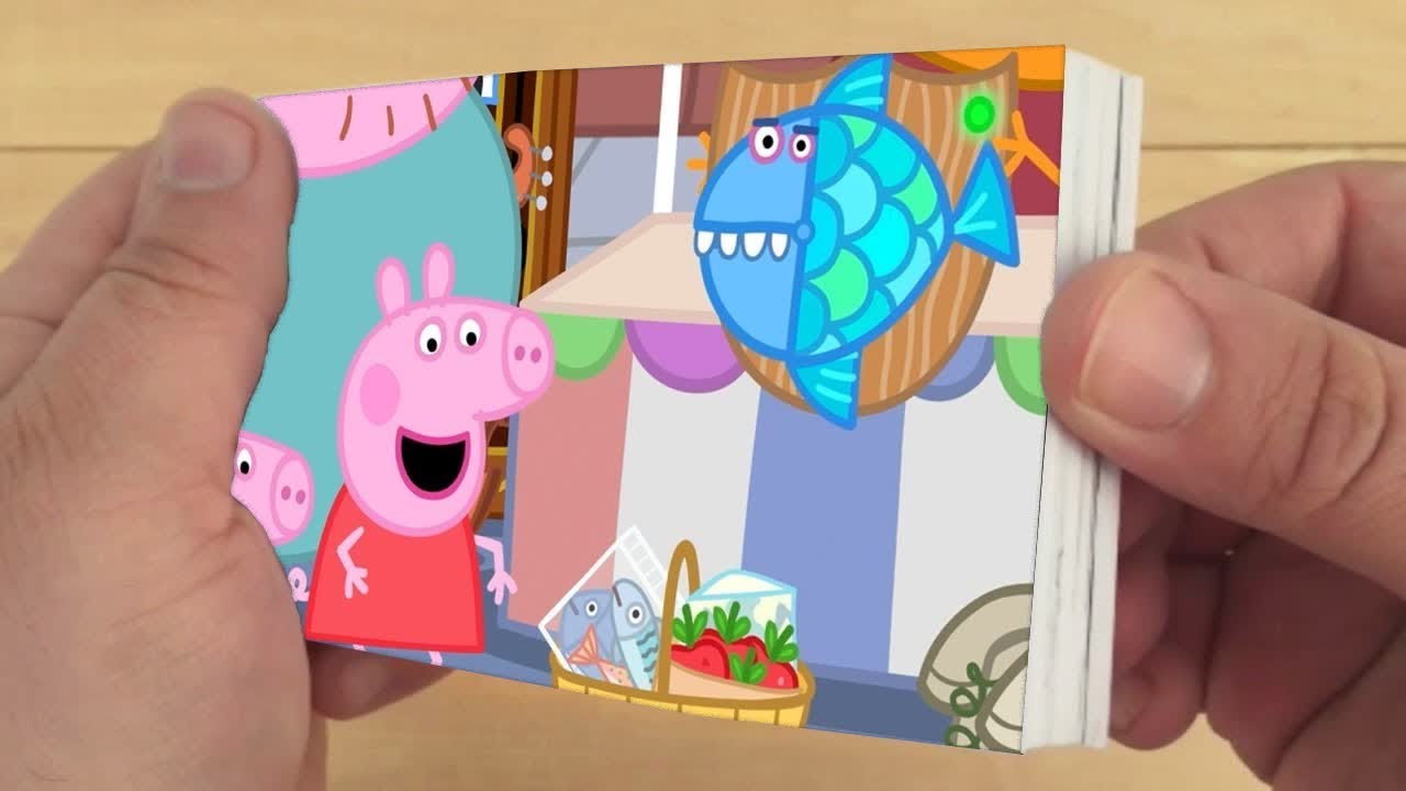 Flip Book - Peppa Pig Full Episodes - The Market - Cartoons for ...