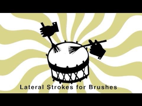 Lateral Strokes for Brushes Lesson 1: the Three Stroke Ruff - YouTube