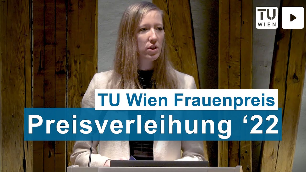 TU Wien Frauenpreis 2022: Preisträgerin Lara Katharina Spendier. - YouTube