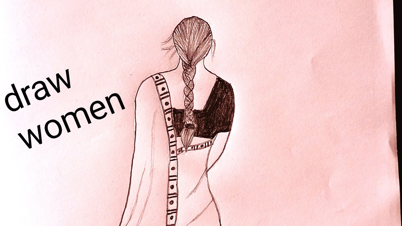 how to draw a women backside - YouTube