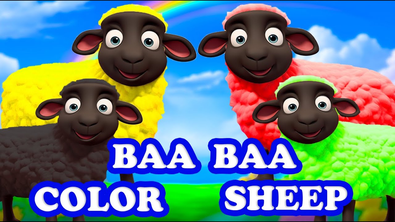 Baa Baa Color Sheep | Kids Rhymes | Nursery Rhymes for Children | Sing ...