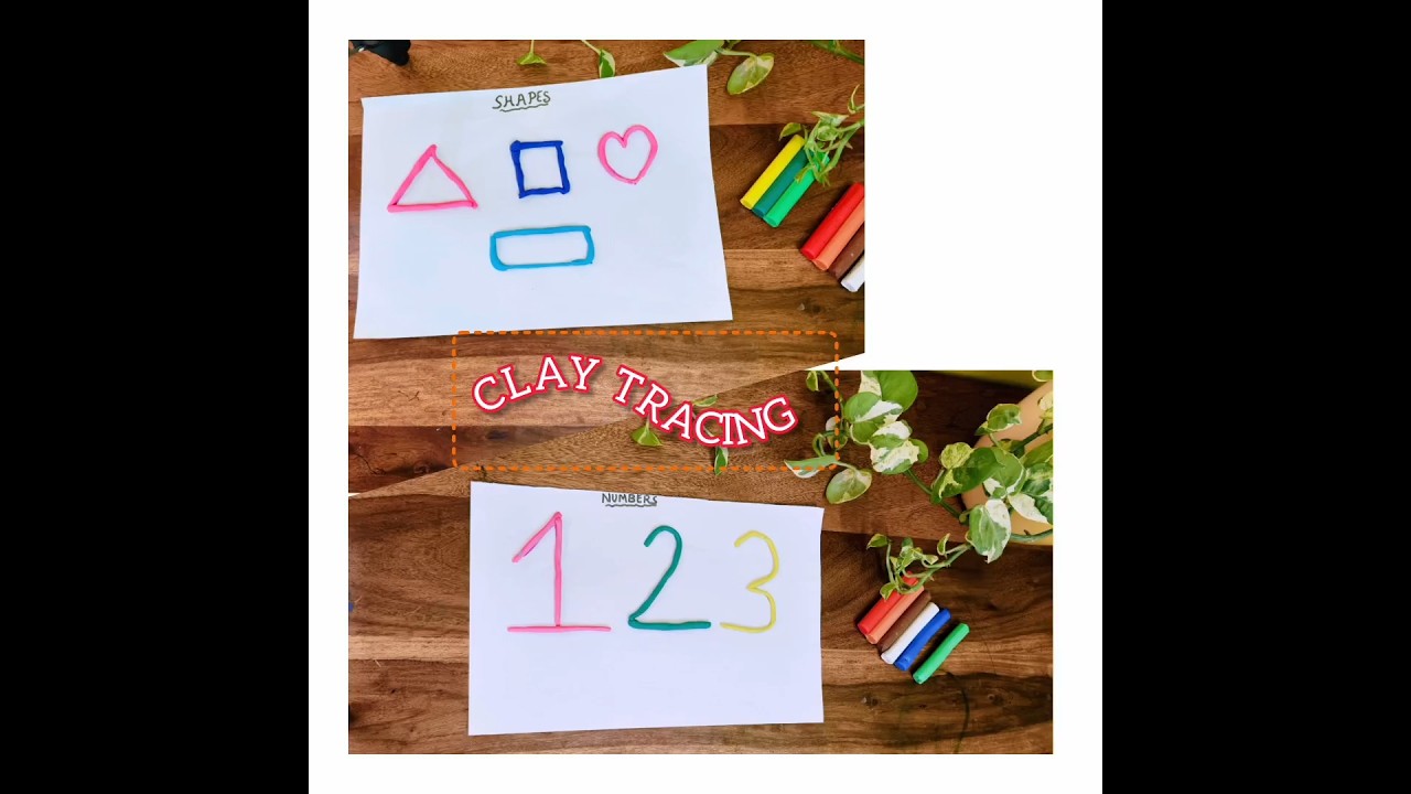 ClAY TRACING ACTIVITY # SHAPES & NUMBERS TRACING# EYE HAND Coordination ...