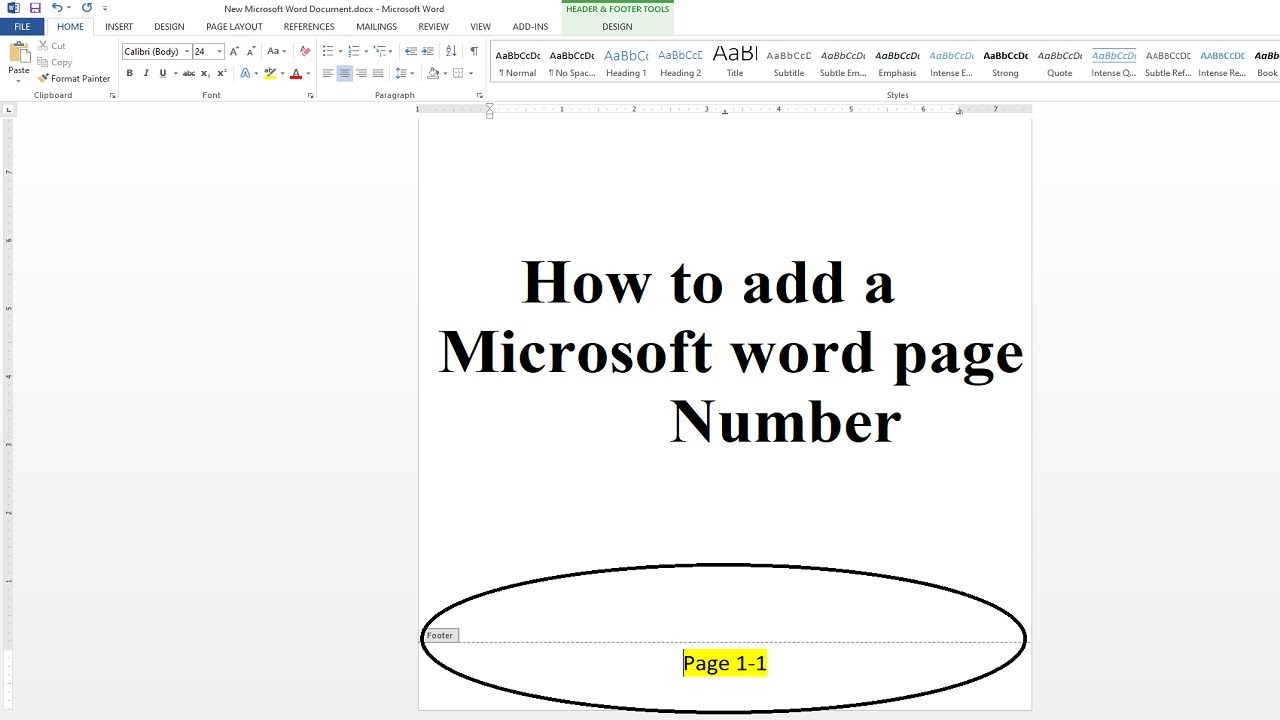 How to add a Microsoft word page number #aritsolution #word #microsoft ...