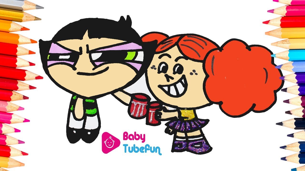 Powerpuff Girls colouring Book Pages Rowdyruff Boys Brick Boomer Butch ...
