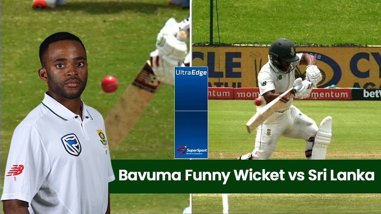 Temba Bavuma Funny Wicket vs Sri Lanka - YouTube
