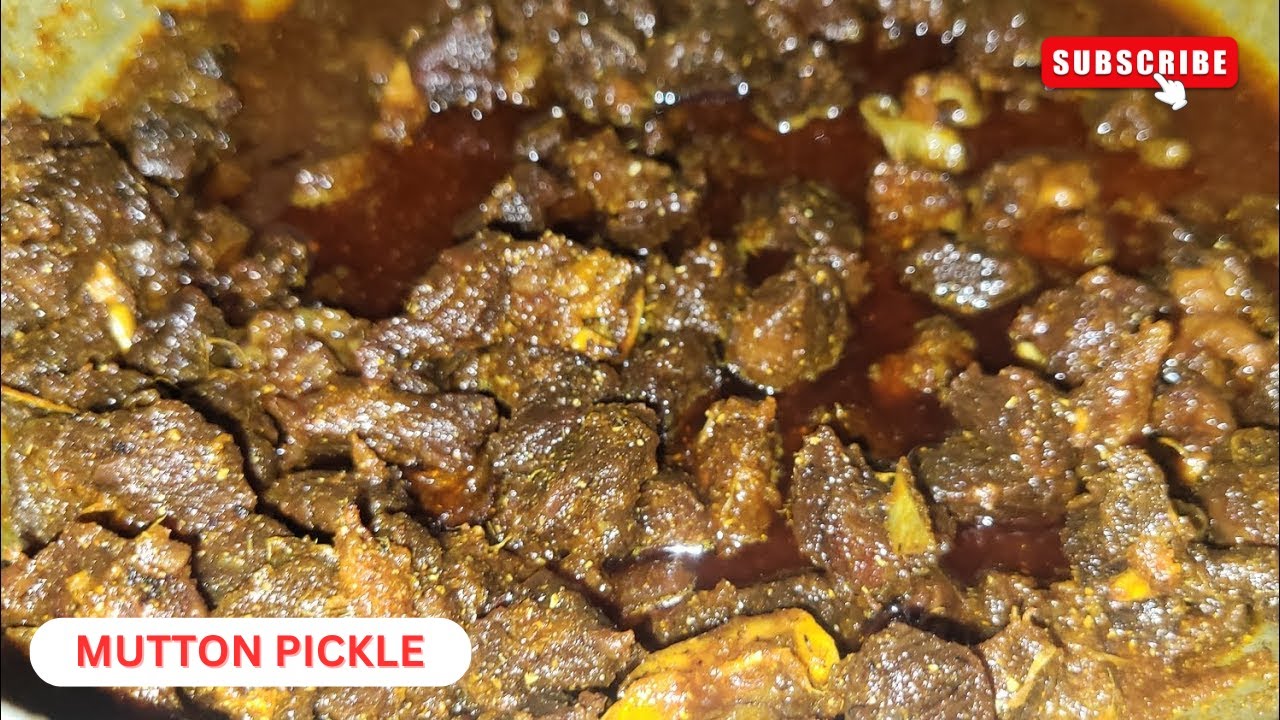 Mutton Pachadi | Mutton Pickle In Telugu | Mutton Pickle Recipe | Easy ...