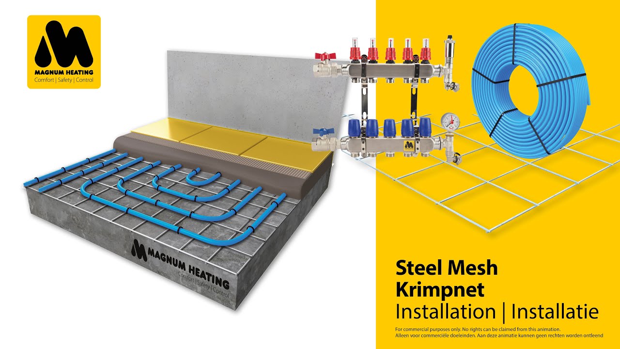 MAGNUM Tube on Steel Mesh installation - YouTube