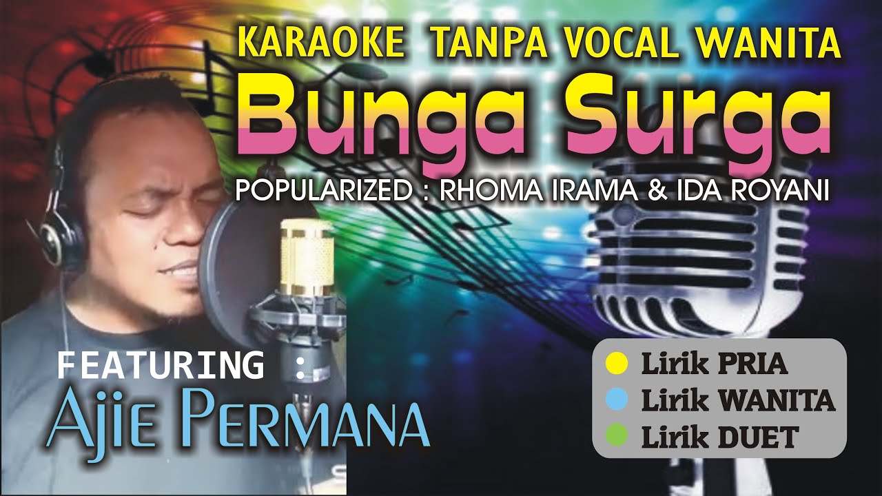 BUNGA SURGA (Karaoke Duet Minus One Wanita) - YouTube