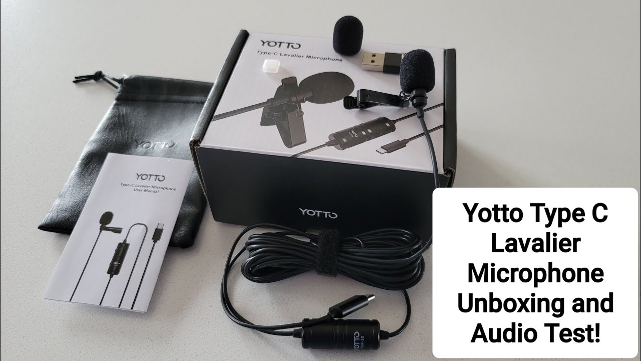 YOTTO Type C Android Lavalier Microphone Unboxing and Audio Test! - YouTube