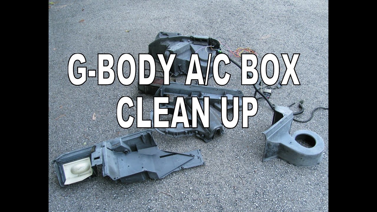 G Body A/C Box Clean Up!!! 1987 Olds 442: Video 36 - YouTube